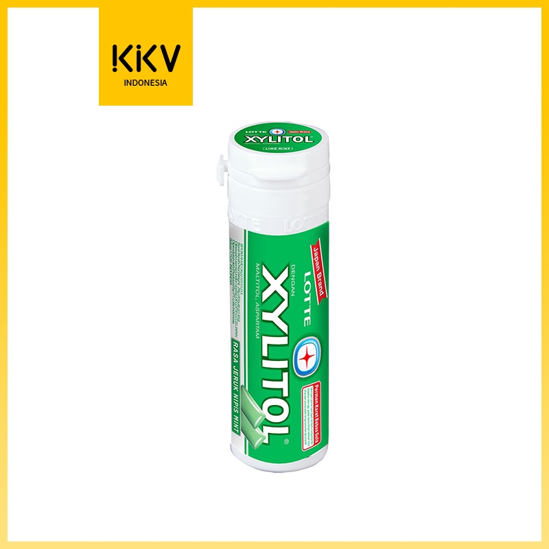 Jual KKV - Lotte Xylitol Permen Karet Rasa Mint Botol 27,55gr | Shopee ...