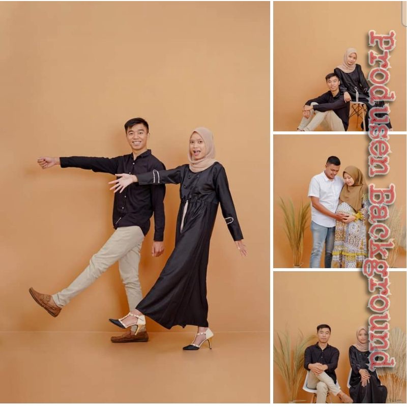 Jual Kain Background Foto Polos Coklat Muda Studio Photo Indoor ukuran ...