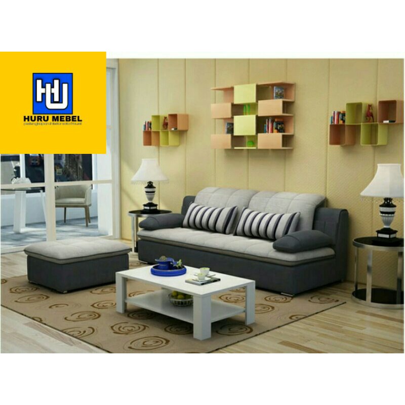 Jual sofa minimalis modern L shape sofa minimalis kluarga | Shopee ...