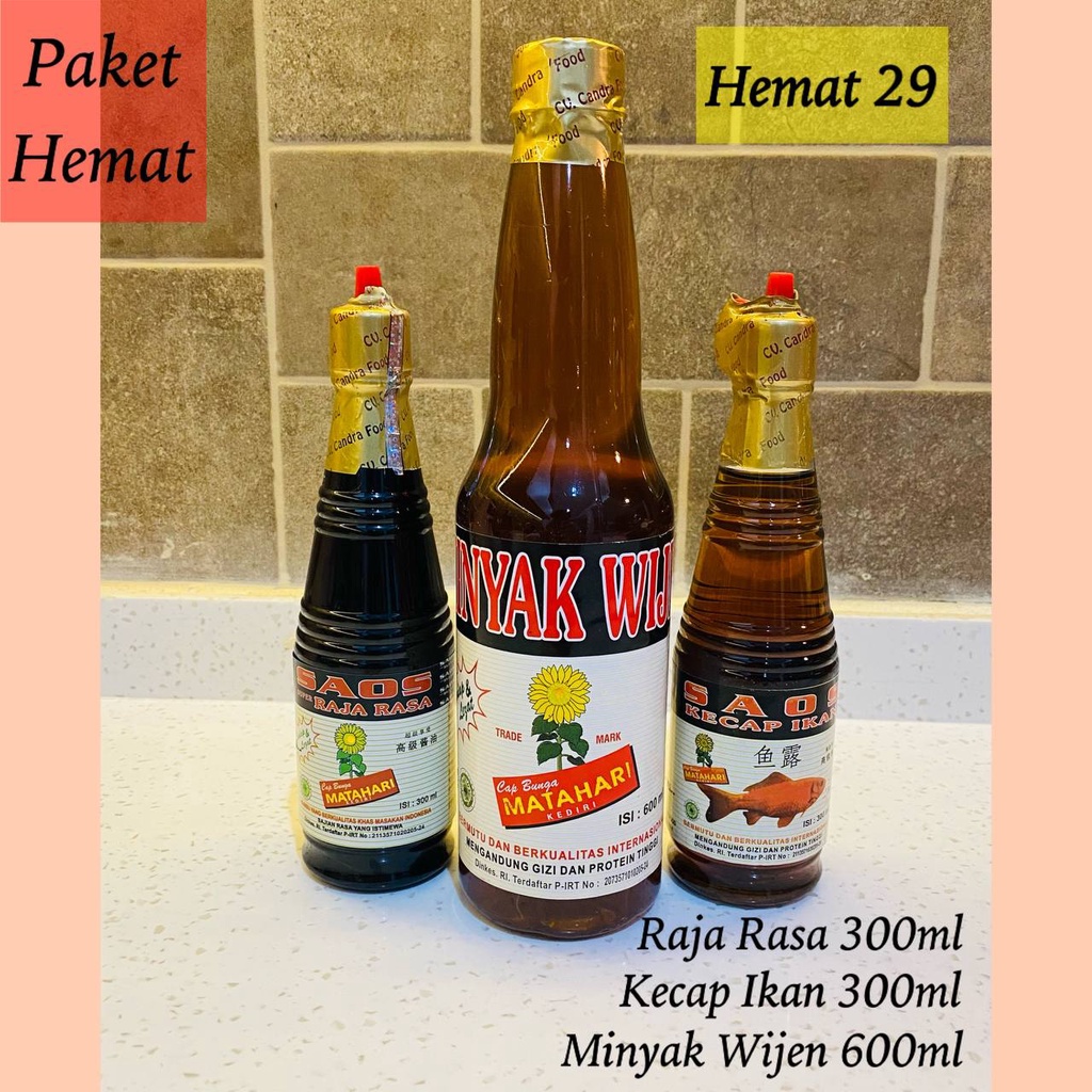 Jual PAKET HEMAT 29 | CAP BUNGA MATAHARI | HALAL (3 BOTOL) | Shopee ...
