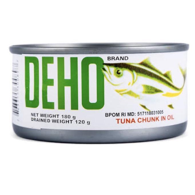 Jual DEHO CHUNK TUNA IN OIL 180GR | Shopee Indonesia