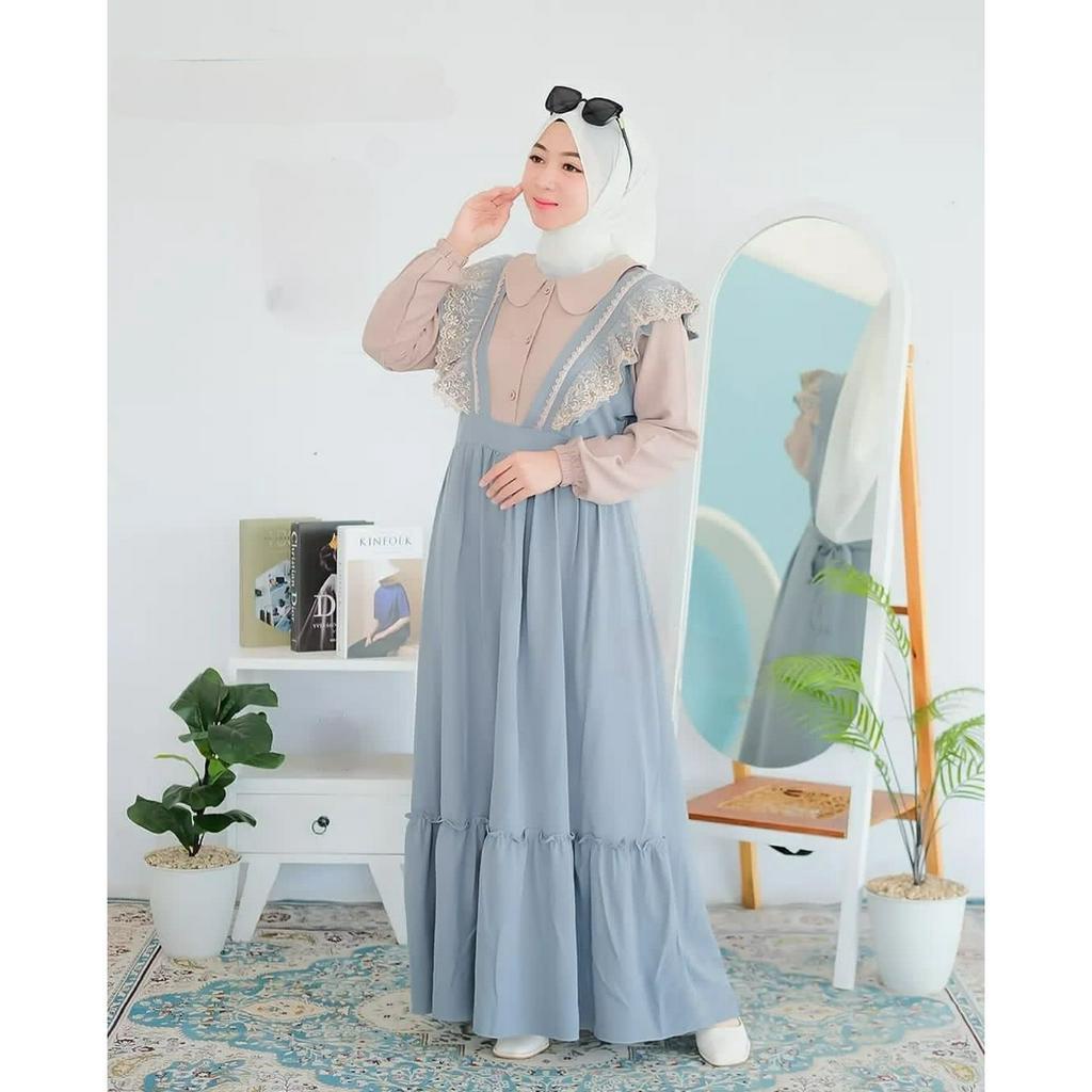 Jual gamis terbaru 2025 Lebaran wanita import baju ootd ala selebgram ...