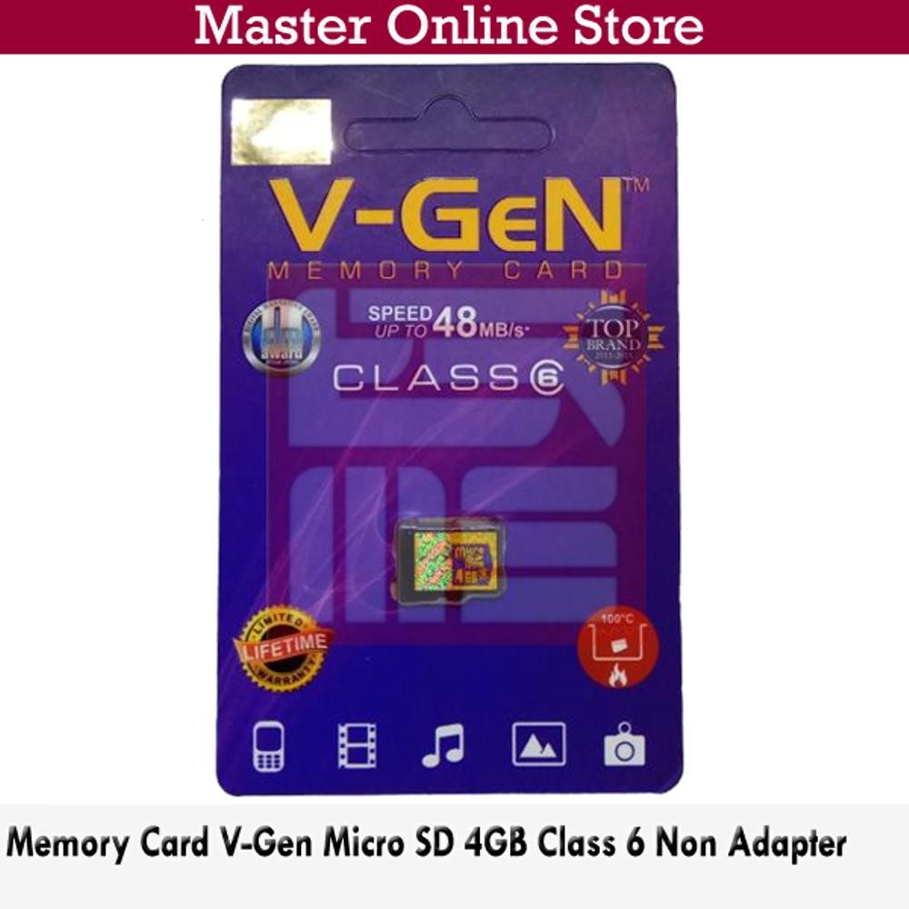 Jual Kartu Memori Memory Card Microsd Micro SD SDHC V-Gen Vgen 4GB ...