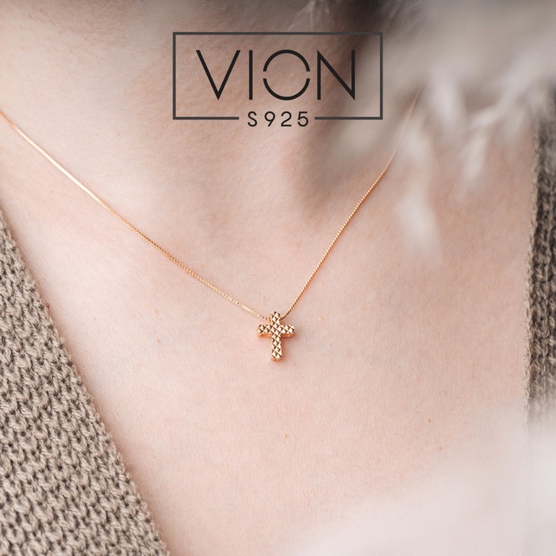 Jual Vion S925 Necklace 11169 , kalung silver 925 / perak , kalung ...