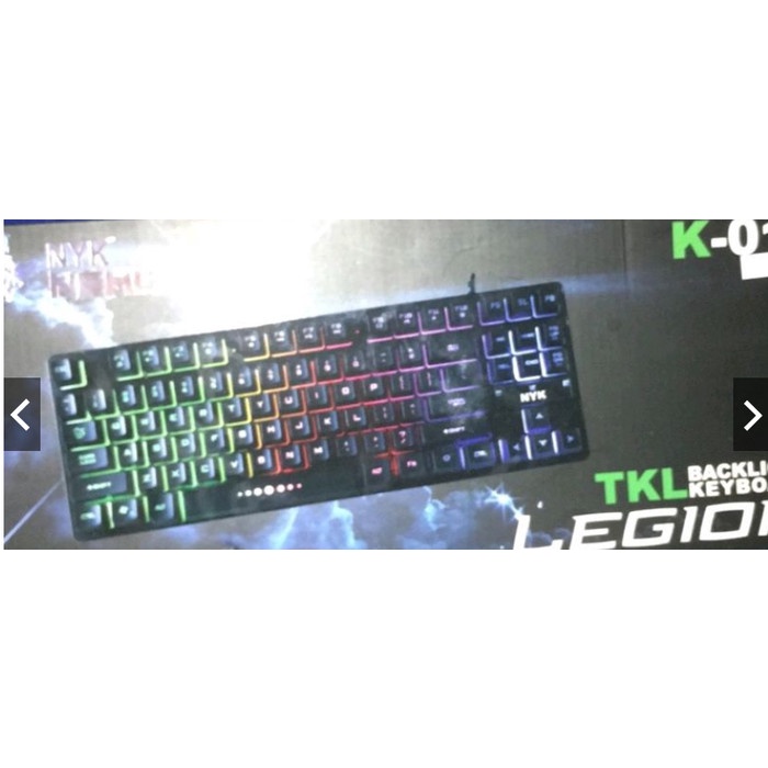Jual Keyboard Gaming NYK K01 / K-01 RGB TKL | Shopee Indonesia
