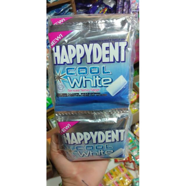 Jual Permen happydent white renceng / blister ( isi 10 sachet ...