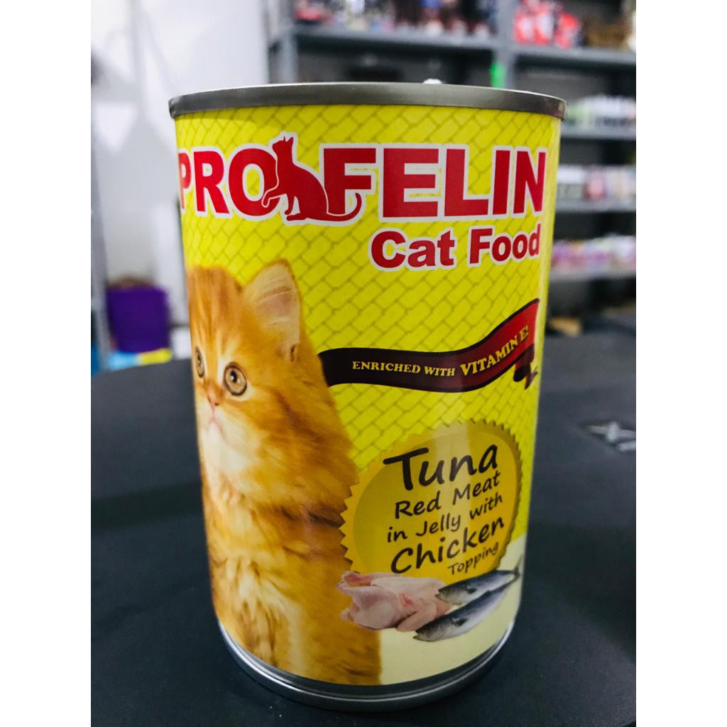 Jual PROFELIN CAT FOOD TUNA RED MEAT IN JELLY WITH CHICKEN TOPPING ...