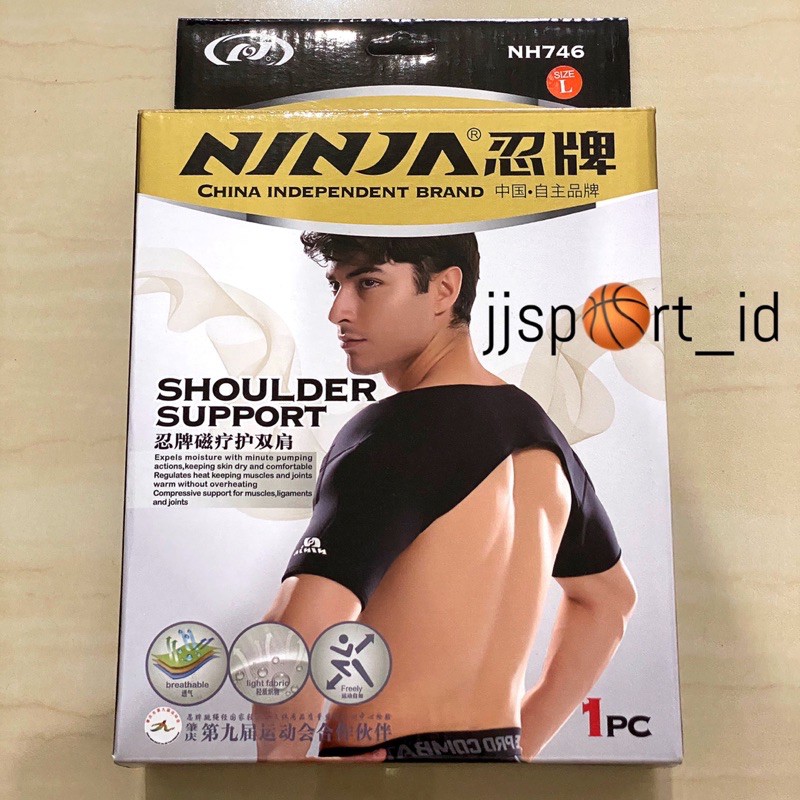Jual Shoulder Support Penyangga Bahu NINJA dengan magnet (dua bahu ...