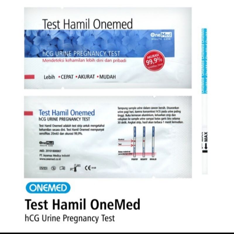 Jual Testpack OneMed Alat Tes Kehamilan OneMed Test Pack Cek Hamil ...