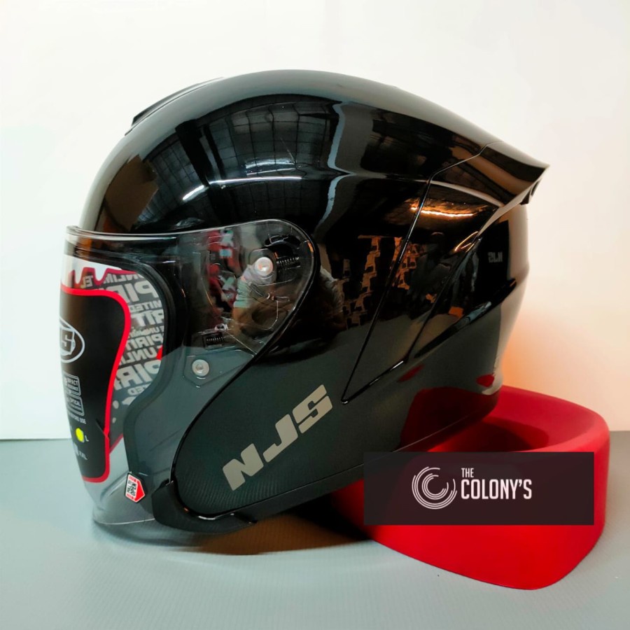 Jual HELM NJS KAIROZ SOLID POLOS SINGLE VISOR HALFFACE NJS KAIROS ...