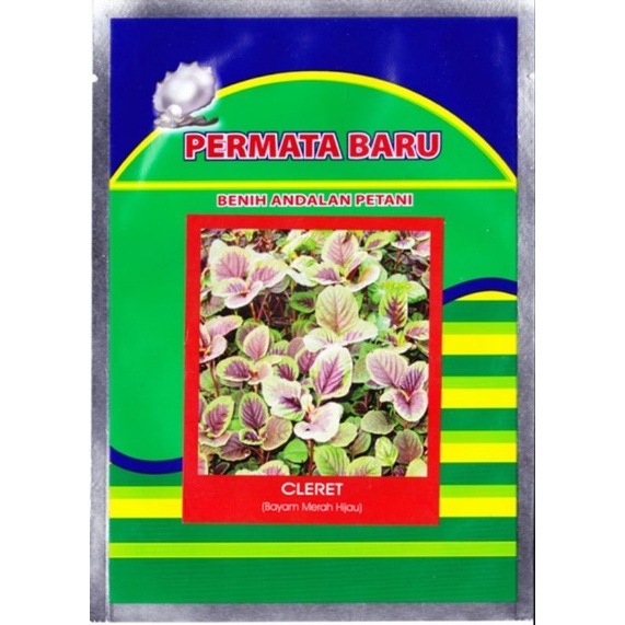 Jual Benih Bayam Tutul CLERET kemasan 500gr | Bibit Bayam Loreng ...
