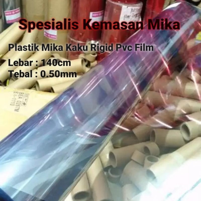 Jual Plastik Mika Kaku Rigid PVC Film Clear Tebal 0.50mm X Lebar 140cm X 100cm | Shopee Indonesia
