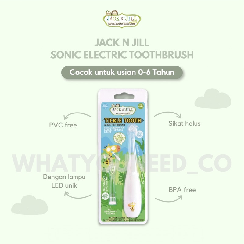Jual Jack N Jill Tickle Tooth Sonic Electric Toothbrush for Babies ...