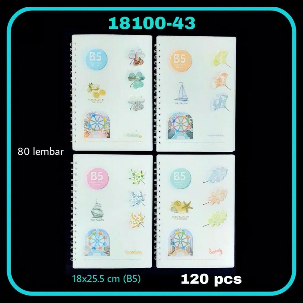 Jual Notebook Spiral B5 Cover Putih /Buku Catatan Spiral | Shopee Indonesia