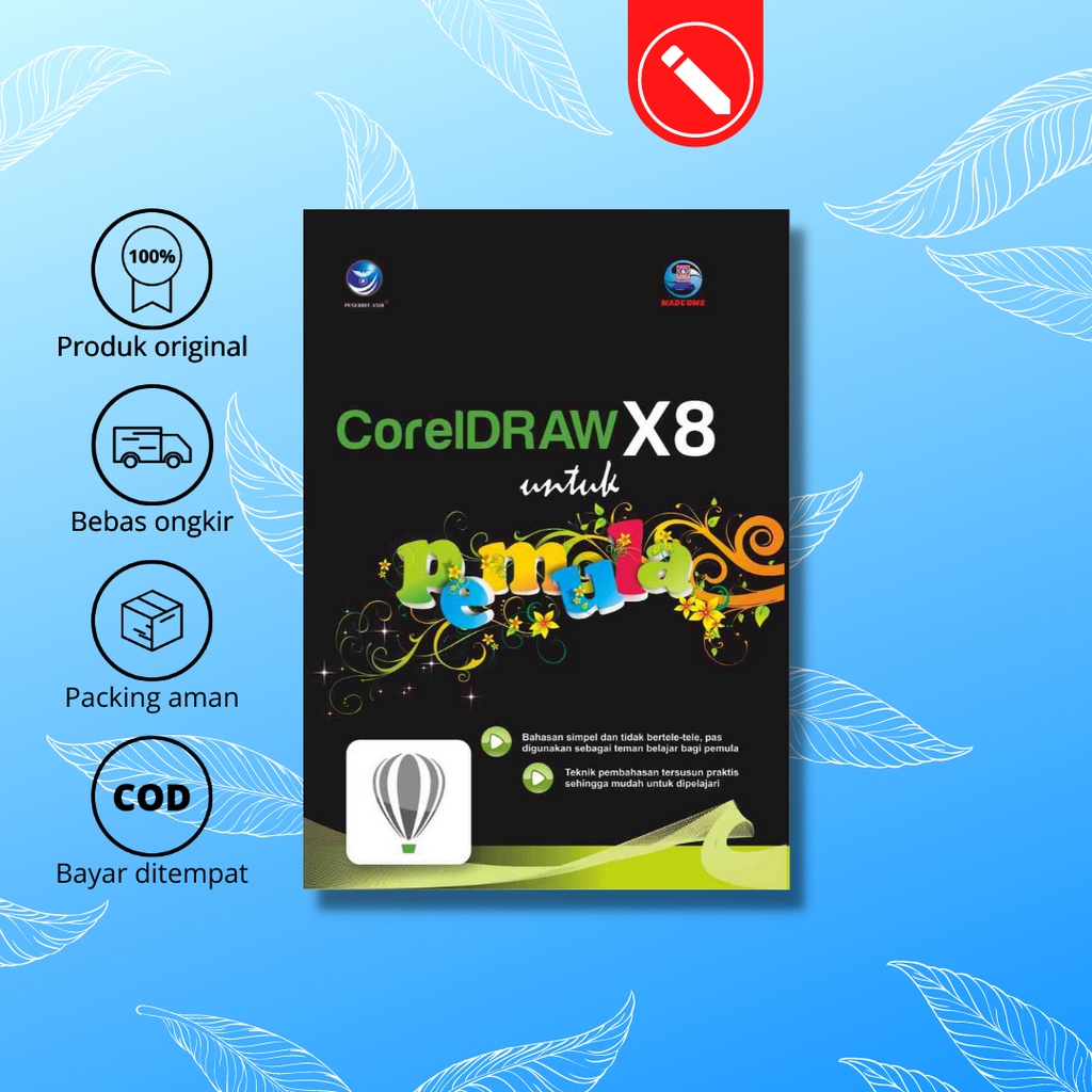 Jual Buku Desain Coreldraw X8 Untuk Pemula Madcoms Penerbit Andi