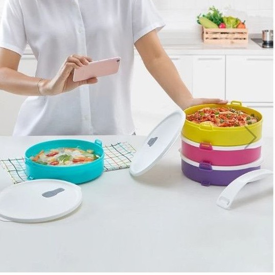 Jual Rantang CTG (Click To Go) Round Tupperware | Shopee Indonesia