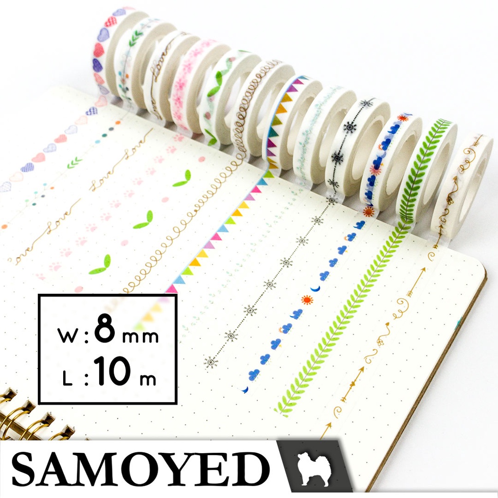 Jual Selotip Kertas Warna / Motif / Washi / Japanese Masking / Paper ...