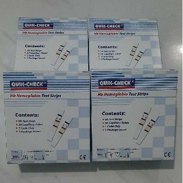Jual Strip HB Hemoglobin Quick Check/Quik Check | Shopee Indonesia