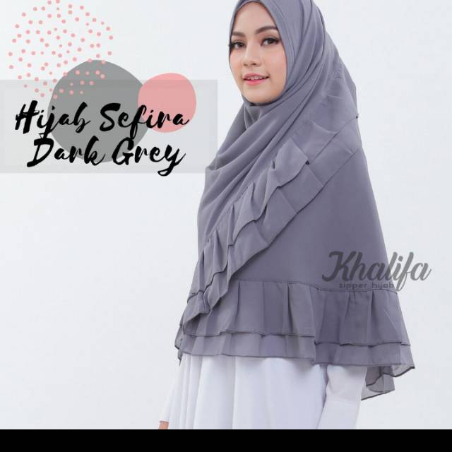 Jual HIJB SEFIRA DARK GREY | Shopee Indonesia
