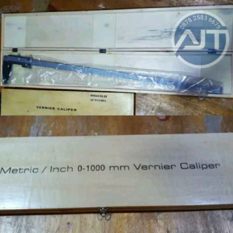 Jual sigmat jangka Sorong 1 meter sigmat vernier caliper 40 Inch alat ukur jangka 0 - 1000 mm ...