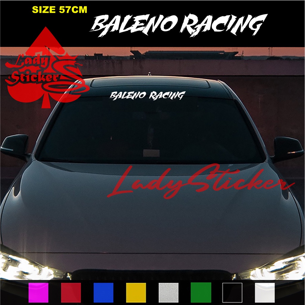 Jual STIKER KACA BALENO STICKER WINDSHIELD MOBIL SUZUKI BALENO RACING ...