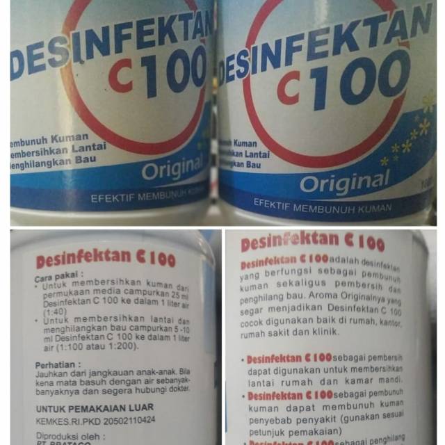 Jual Desinfektan C 100 ukuran 1L | Shopee Indonesia