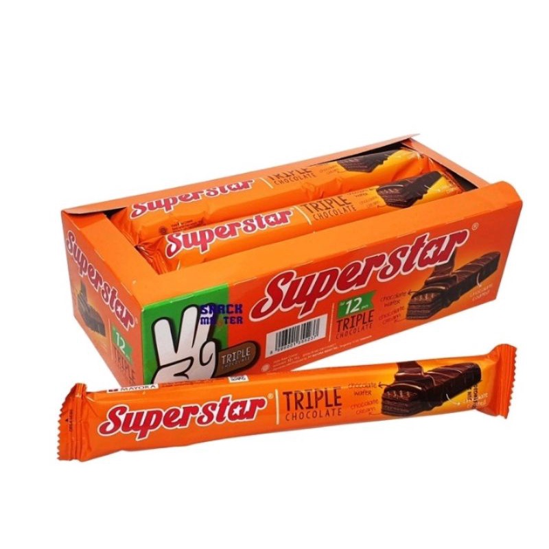 Jual Superstar triple wafer cholate 1box isi 12pcs | Shopee Indonesia