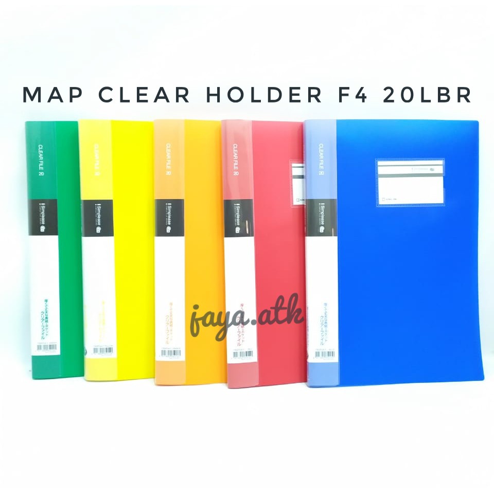 Jual CLEAR HOLDER MAP PLASTIK DOKUMEN ISI 20 FOLIO F4 DOCUMENT KEEPER MAP CLEAR HOLDER KING JIM ...