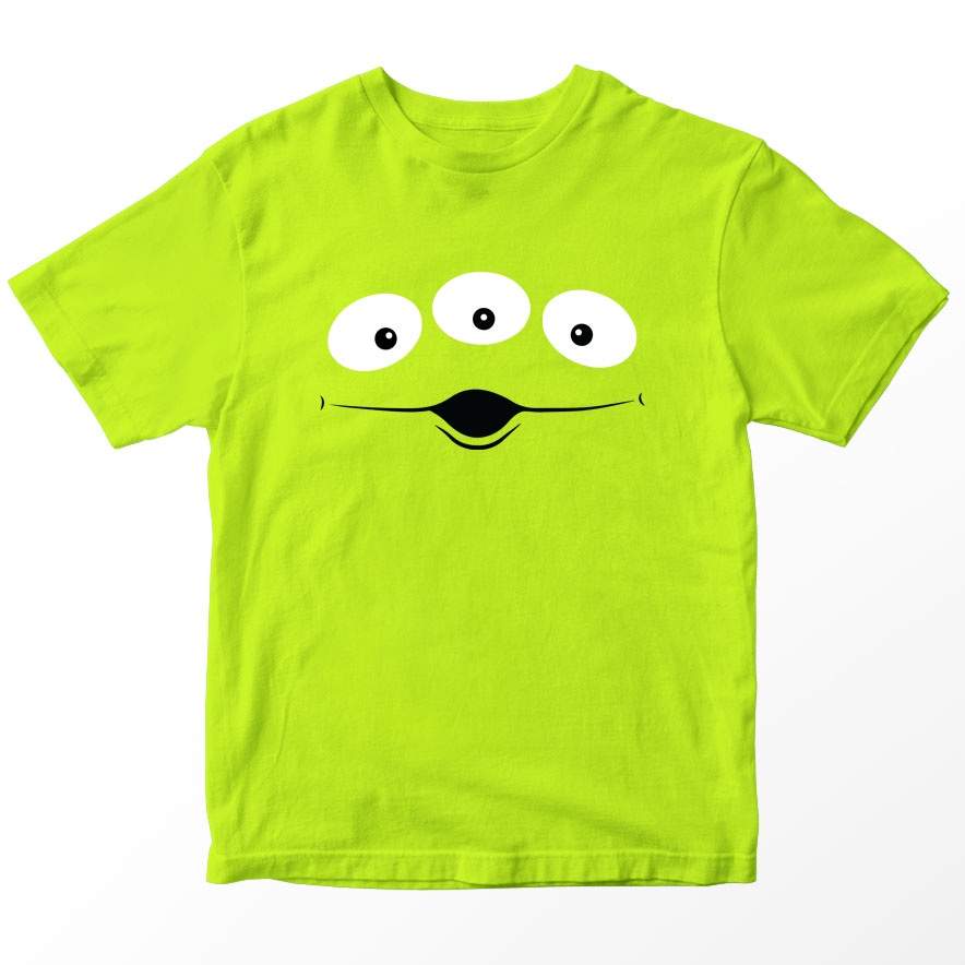 Jual Kaos Toy Story Alien Kartun Anak, Warna Hijau Neon Umur 1-10 Tahun ...