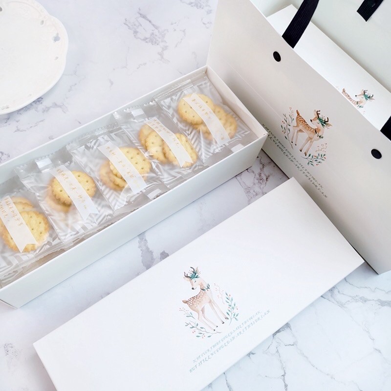 Jual box kemasan kue , nastar jumbo 1 set paperbag dan box | Shopee ...