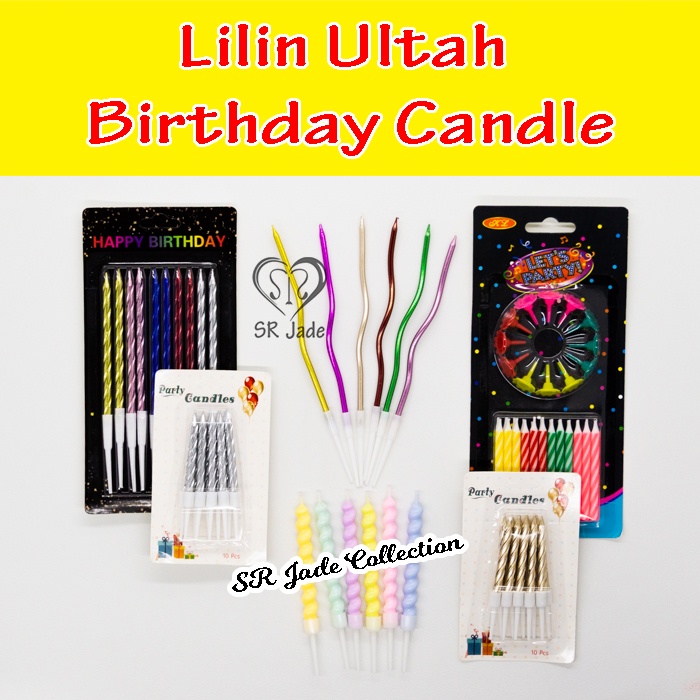 Jual Lilin Ulang Tahun Lilin Ultah Birthday Candle Cake Lilin Spiral Warna Twist Swirl | Shopee ...