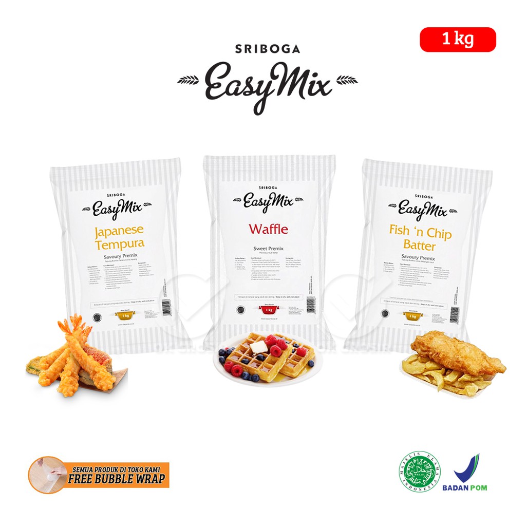 Jual Sriboga Tepung Easymix / Premix / Premiks Instan (1 Kg) | Shopee Indonesia