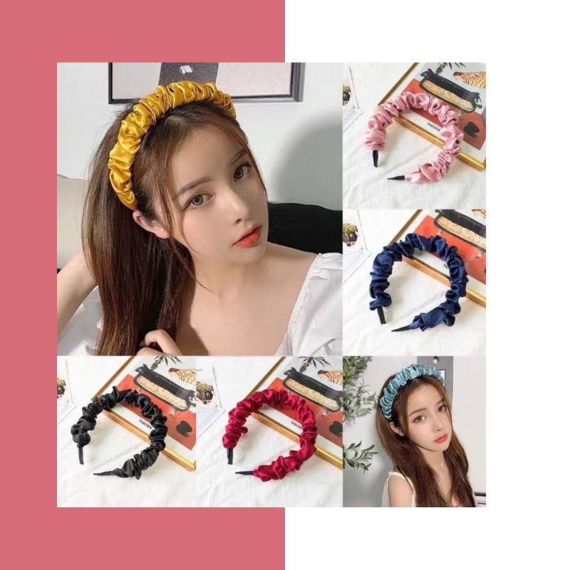 Jual BANDANA BONDU SCRUNCHIE / BANDO RUFFLE KOREA / BANDO BANDANA ...