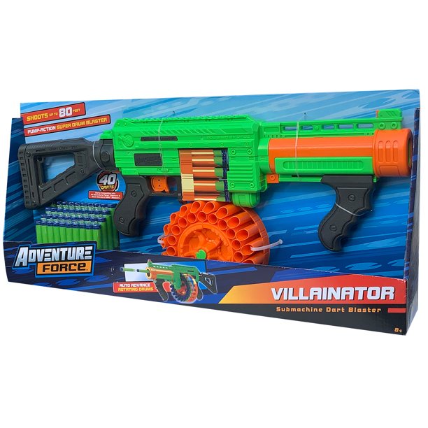 Jual Nerf Adventure Force Villainator Submachine Pump-Action SuperDrum ...