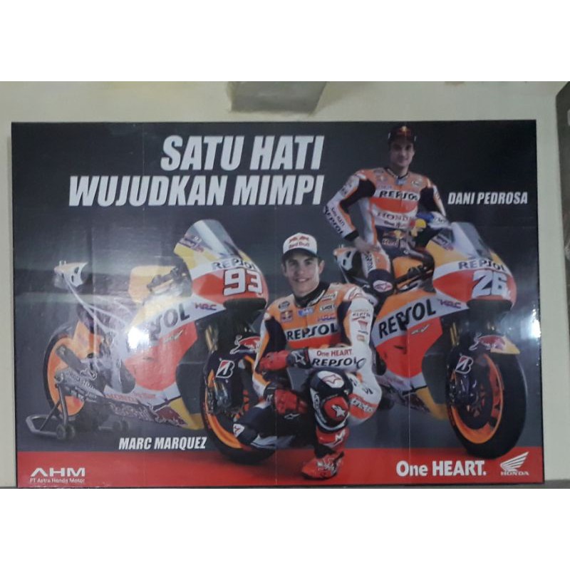 Jual poster moto gp dan bola dan film sudah dibingkai ukuran besar ...
