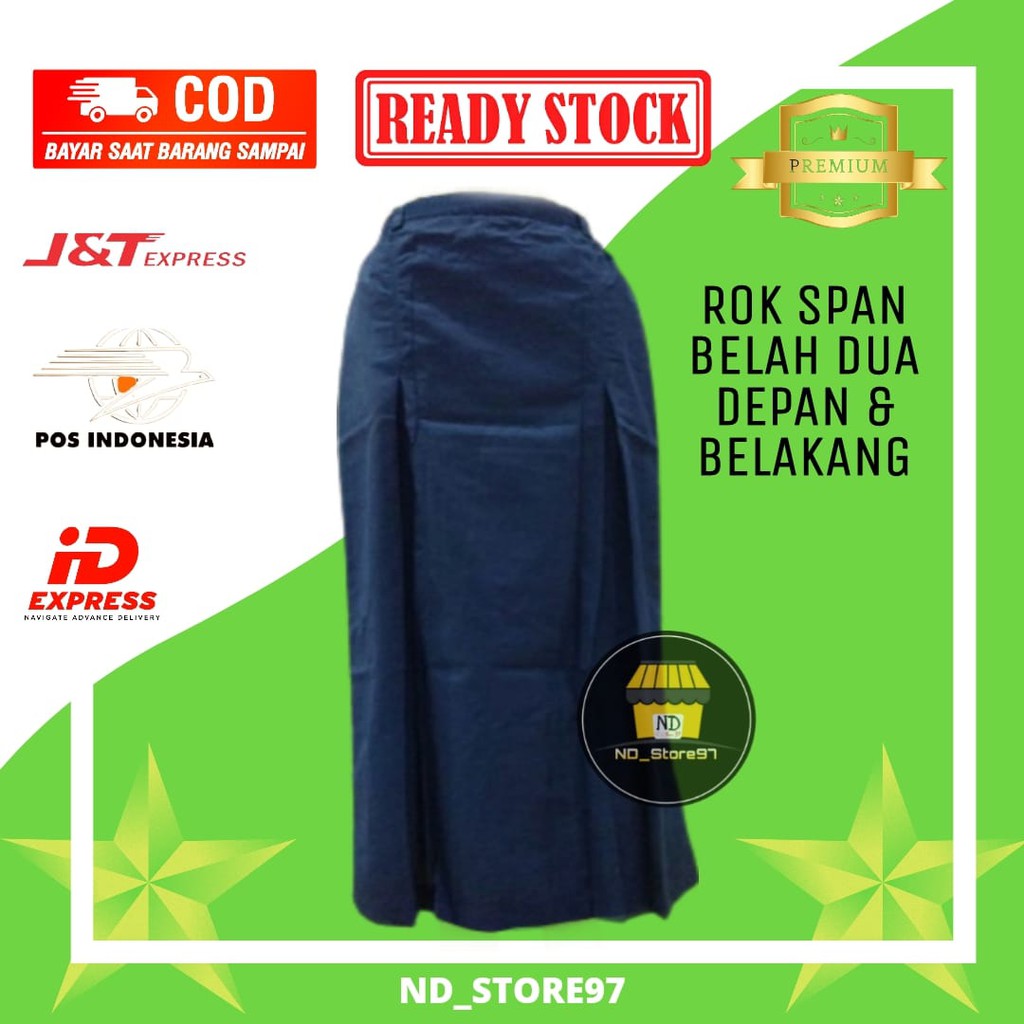 Jual ROK SPAN NAVY BIRU DONGKER PLOI 4/ WIRU 2 DEPAN BELAKANG / WIRU 4 ...