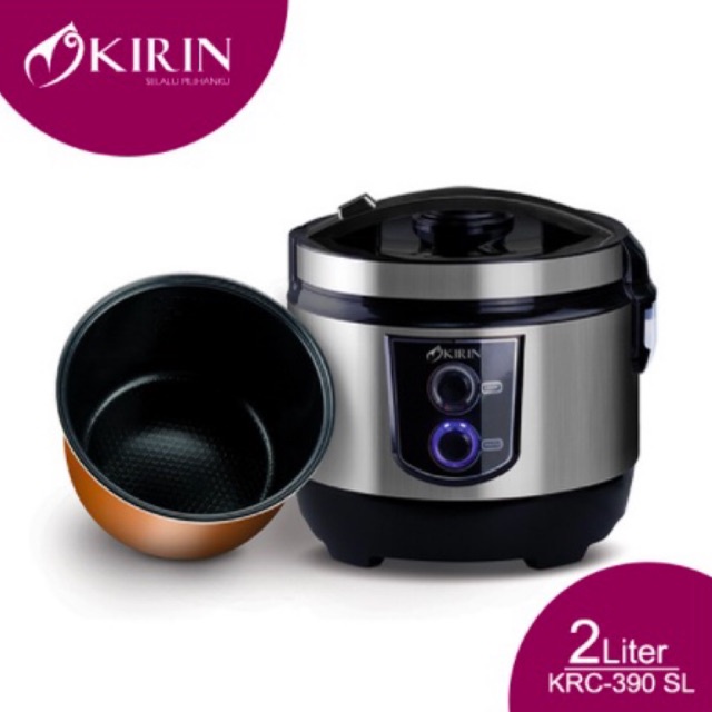 Jual [ KIRIN ] Kirin Rice Cooker / Magic Com KRC-390 CREAMIC Kapasitas 2Liter! | Shopee Indonesia