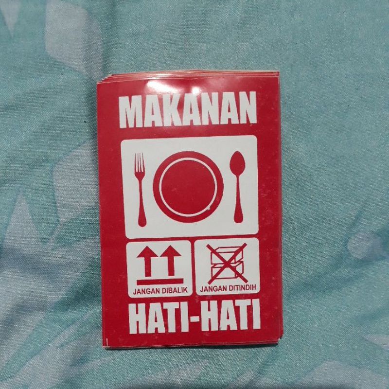 Jual 10 LEMBAR STIKER FRAGILE LABEL FRAGILE DAN MAKANAN JANGAN ...