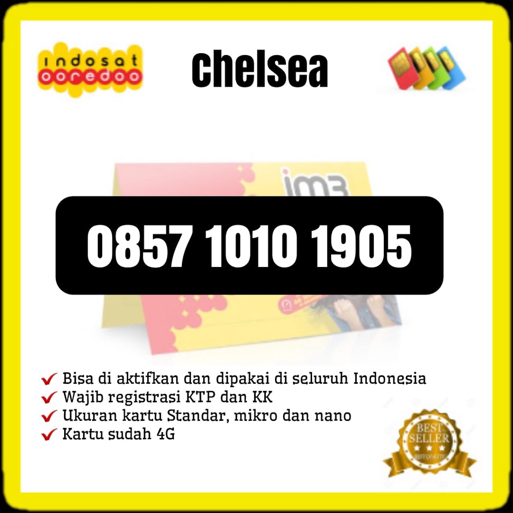 Jual Kartu Kertu Perdana Nomor Nomer Cantik Indosat M3 Im3 Ooredoo ...