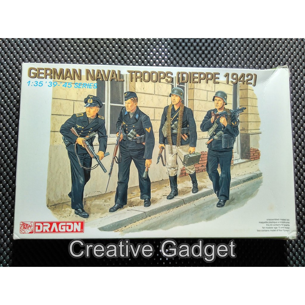 Jual Model Kit Dragon 1/35 - German Naval Troops ( Dieppe 1942 ) | Shopee Indonesia