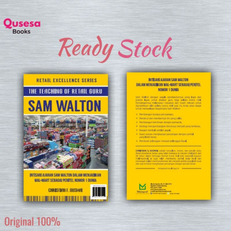 Jual THE TEACHING OF RETAIL GURU - SAM WALTON (ORIGINAL 100%) | Shopee ...