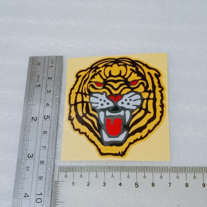 Jual stiker/ Sticker cutting Tiger Roar Head Kepala Harimau Gold ...