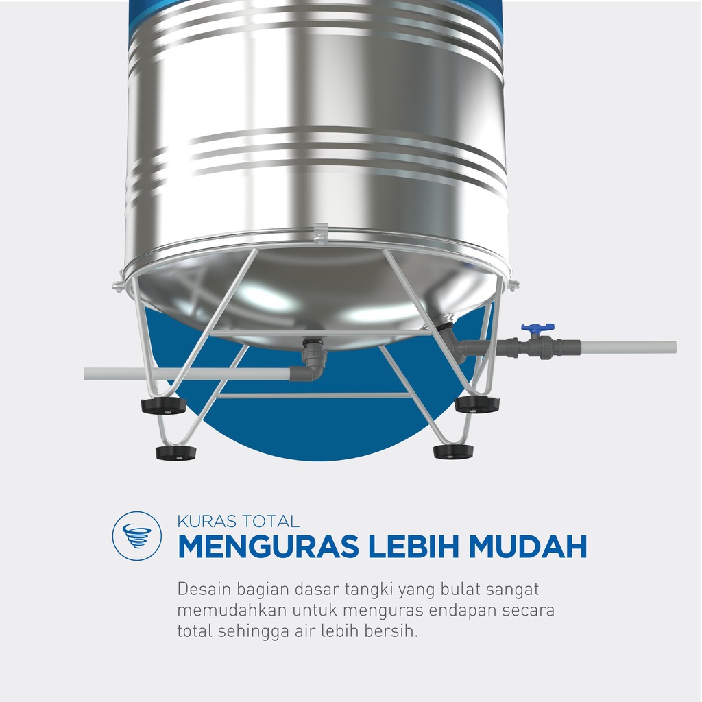 Jual Tangki Air / Tandon / Toren Stainless Penguin TBSK 1000 Liter ...