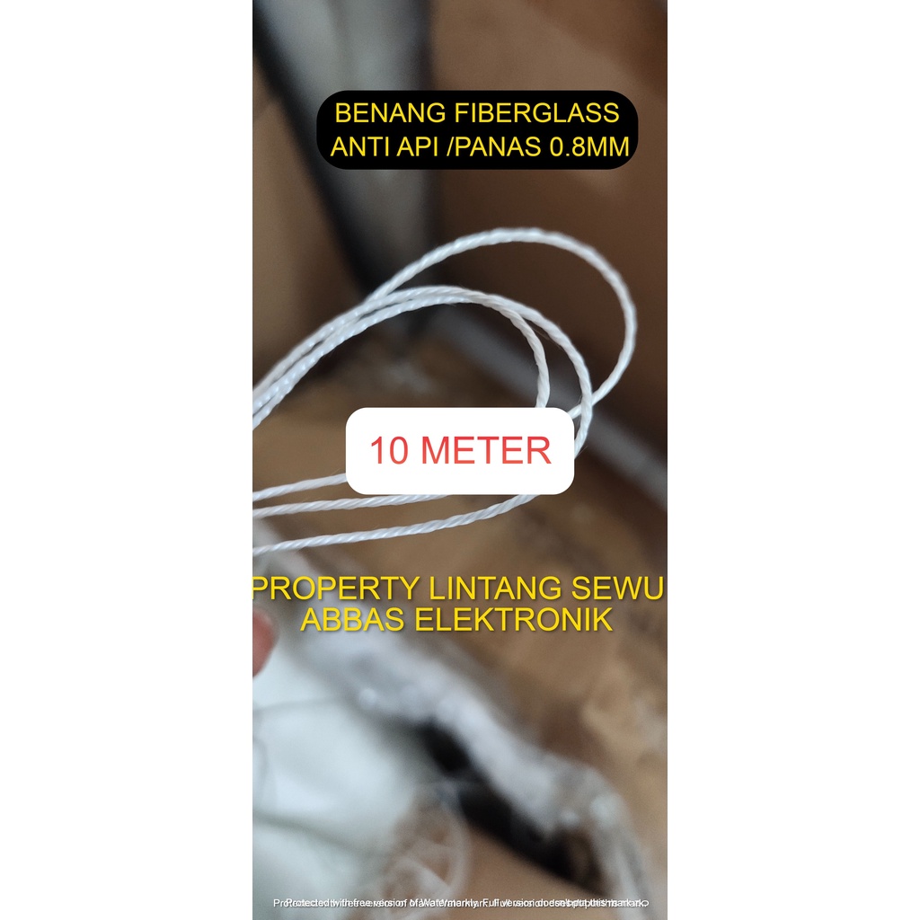 Jual BENANG FIBERGLASS 0.8 MM ANTI BAKAR ANTI PANAS ROPE GLASS FIBER ...
