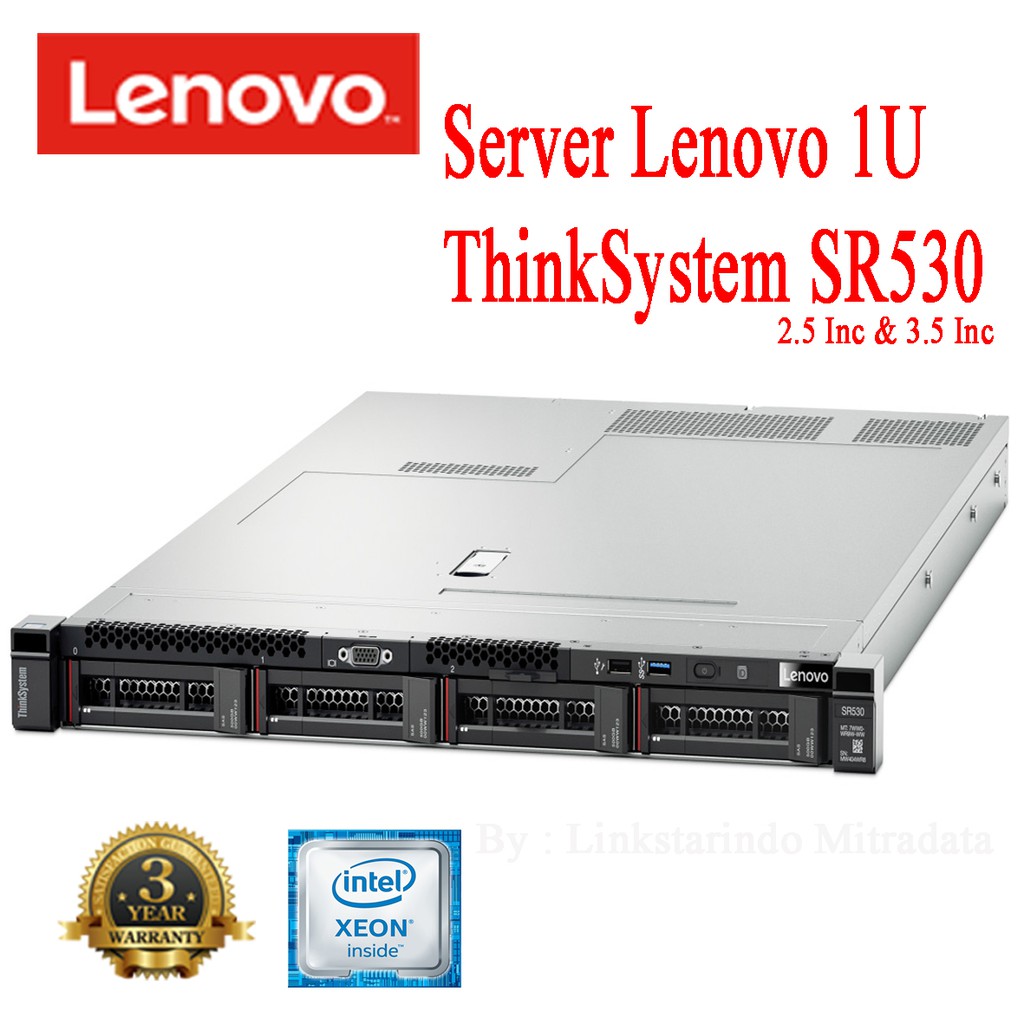 Jual Lenovo Server Thinksystem SR530 (7X08A06ZSG) - Intel Xeon Silver 4208 8C RAM 32 GB, HDD 8 ...