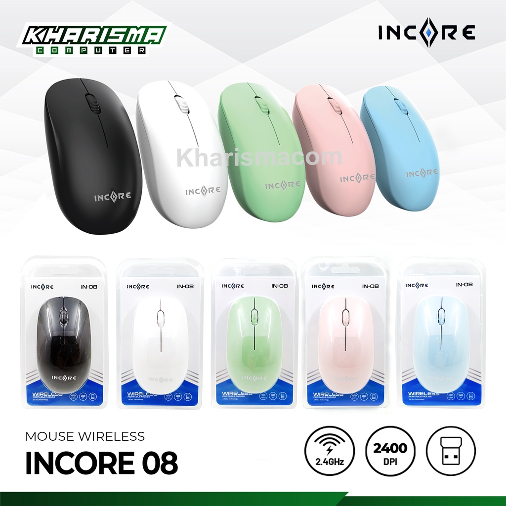 Jual Mouse Wireless Incore 08 / Mouse Wireless In-08 | Shopee Indonesia