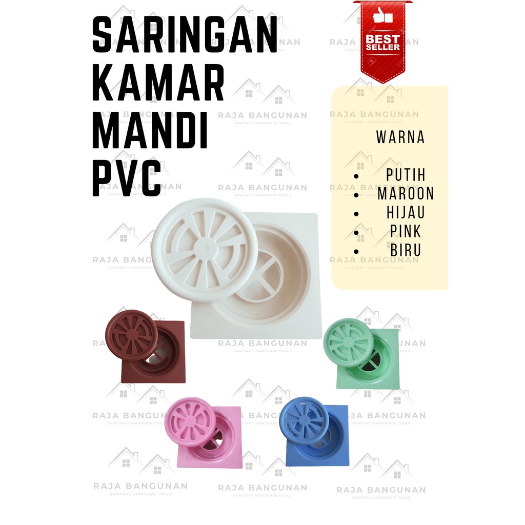 Jual Saringan Kamar Mandi Plastik / Air / Saringan Got PVC / Floor ...