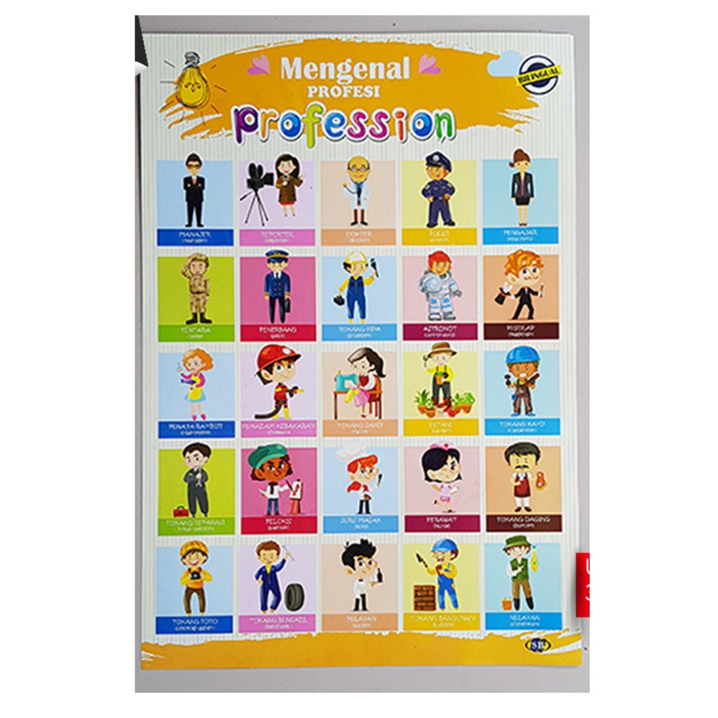 Jual Poster Mengenal Profesi | Shopee Indonesia