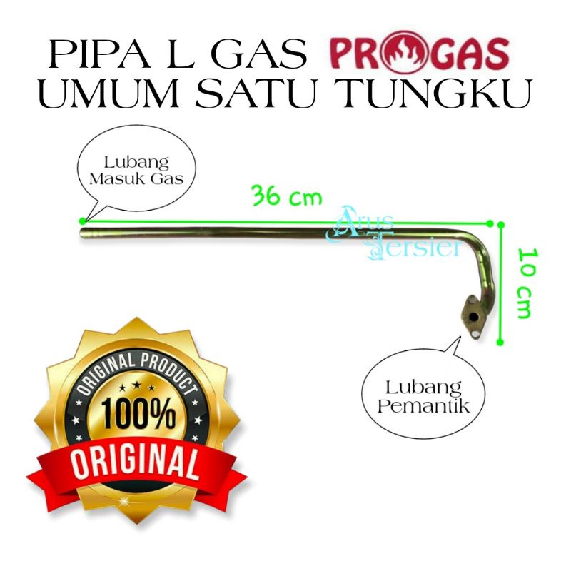 Jual Pipa L Kuping Umum RRT Kompor Gas Progas Tecstar Sanex Satu 1 ...
