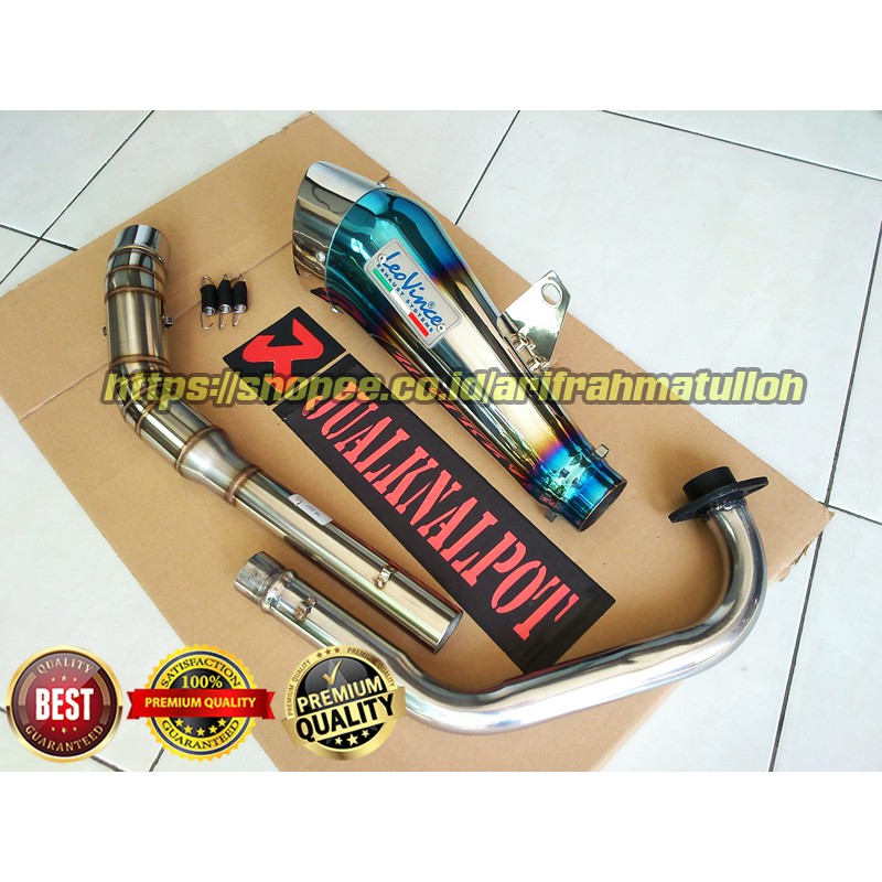 Jual Knalpot Pulsar 200NS Leovince Cobra Biru Full System (100% Plug N ...